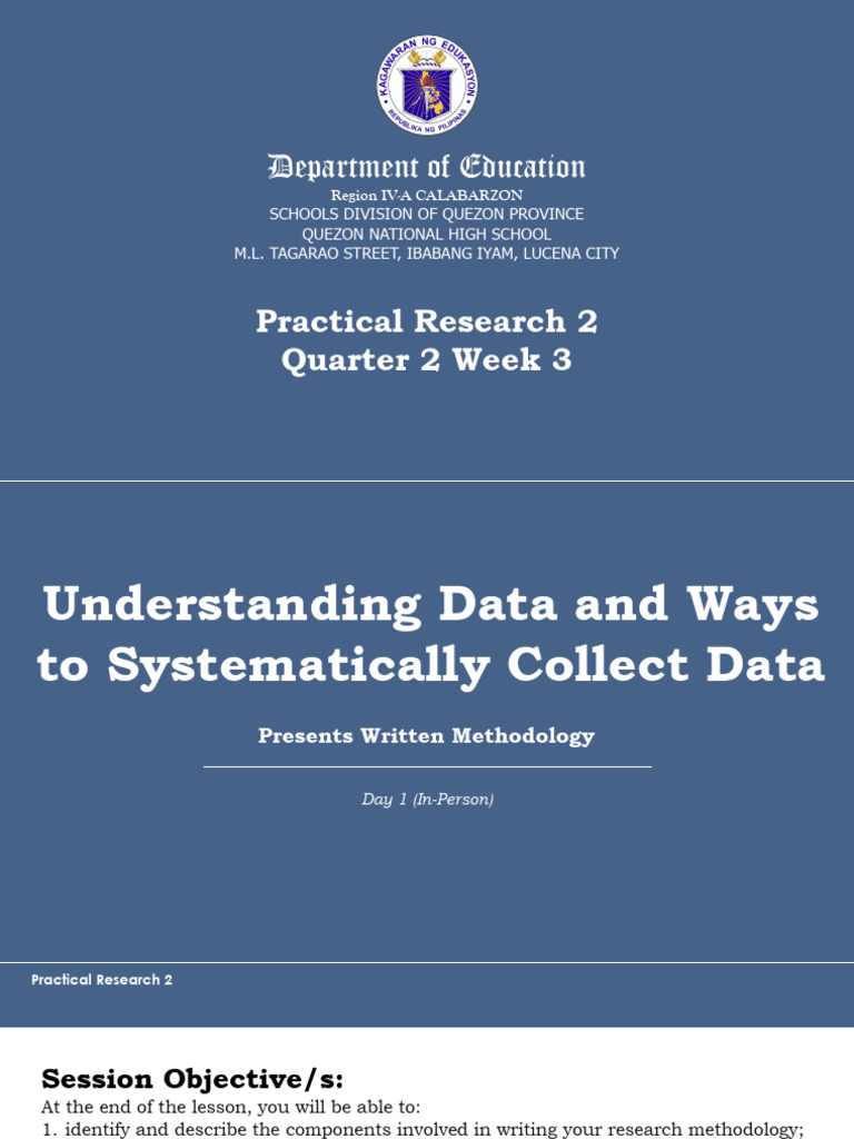 PR2-Q2-week-3 | PDF | Survey Methodology | Quantitative Research