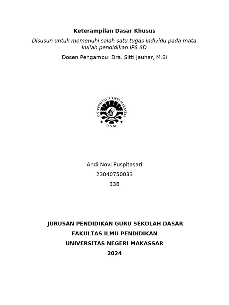 Keterampilan Dasar Khusus IPS | PDF
