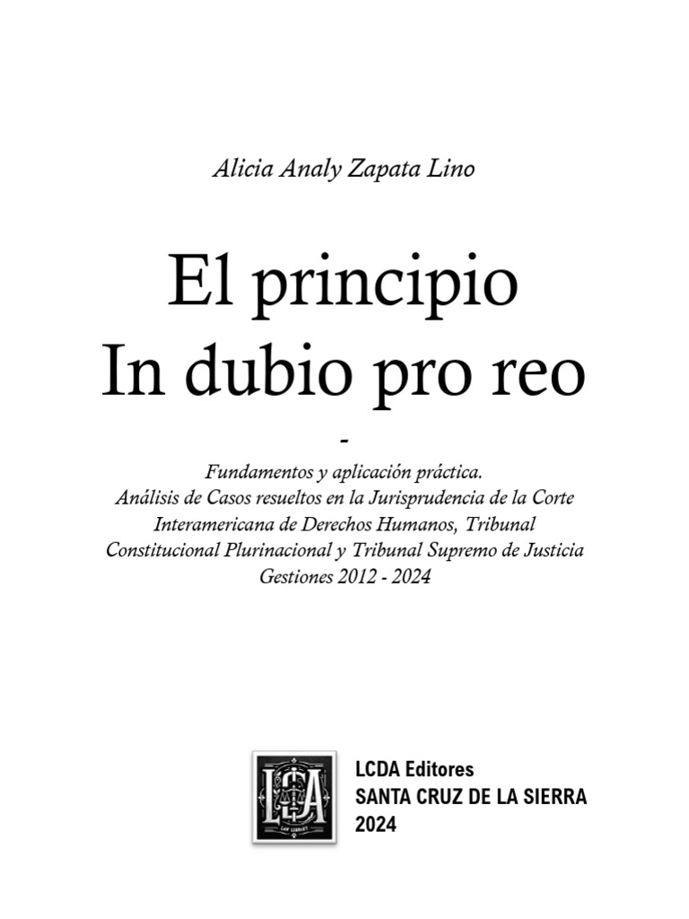 In Dubio Pro Reo: Fundamentos y Casos | PDF | Ley común | Duda razonable