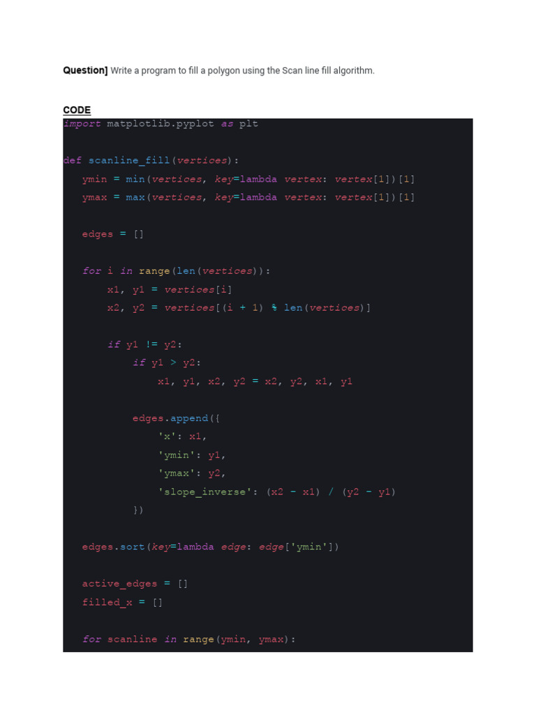 Computer Graphics - Practical 5 | PDF
