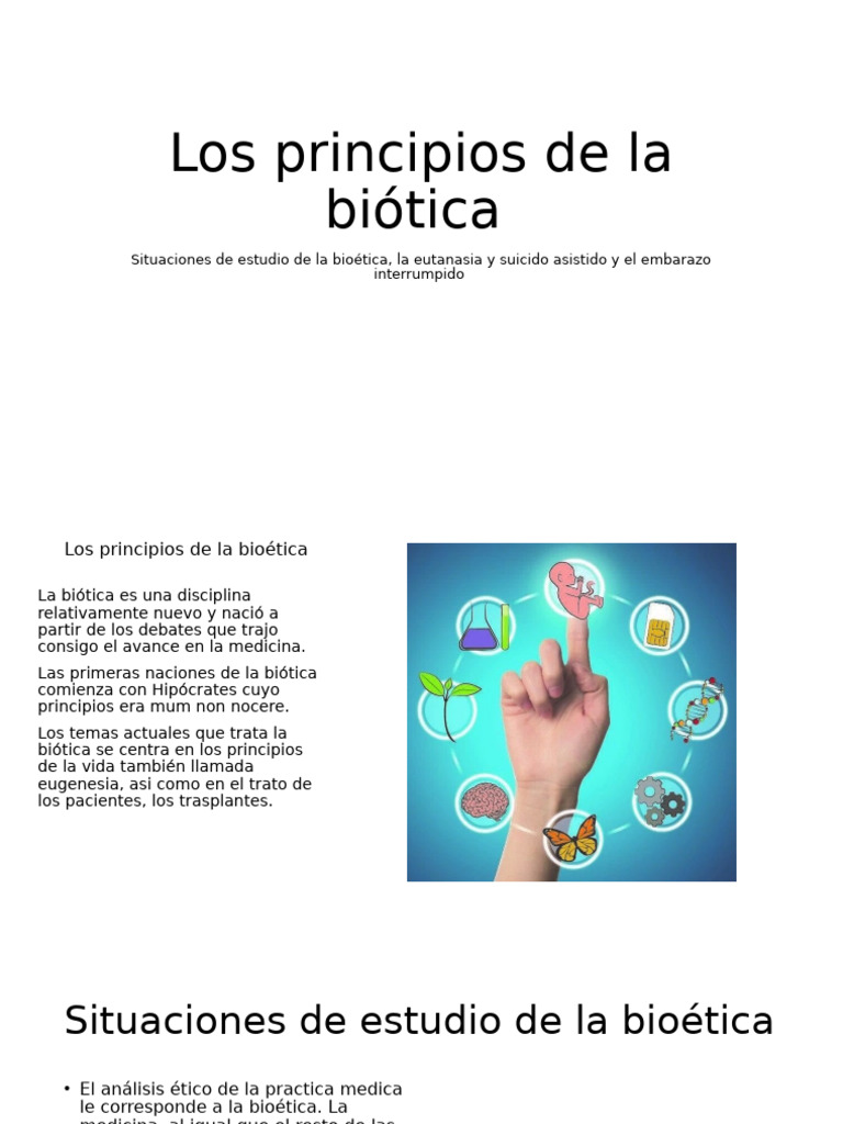 Los Principios de La Biótica | PDF | Autosuperación