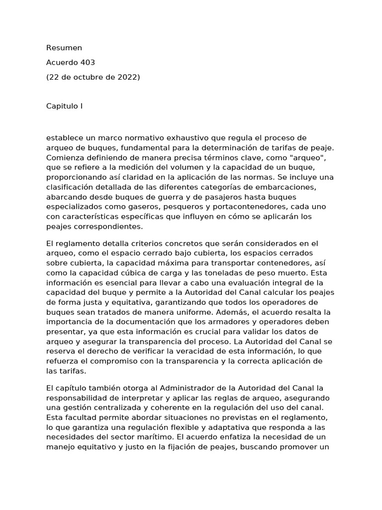 Normativa de Arqueo y Tarifas en Buques | PDF | canal de Panama | Panamá