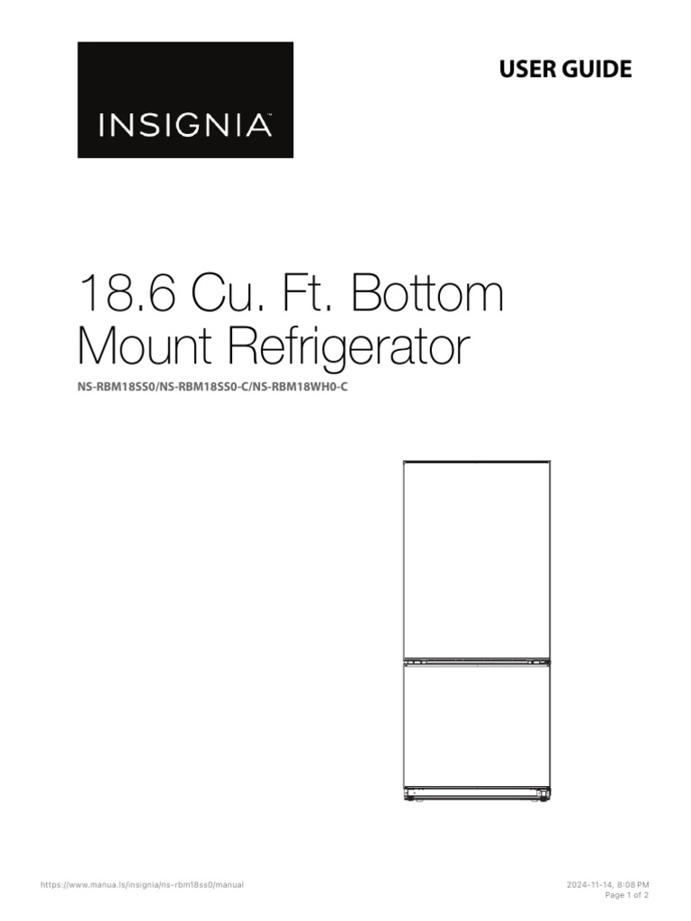 User Manual Insignia NS-RBM18SS0 (English - 21 Pages) | PDF