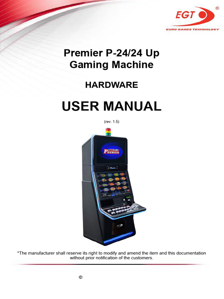 Premier P-24 24 Up Hardware User Manual 1 5 EN | PDF | Slot Machine ...
