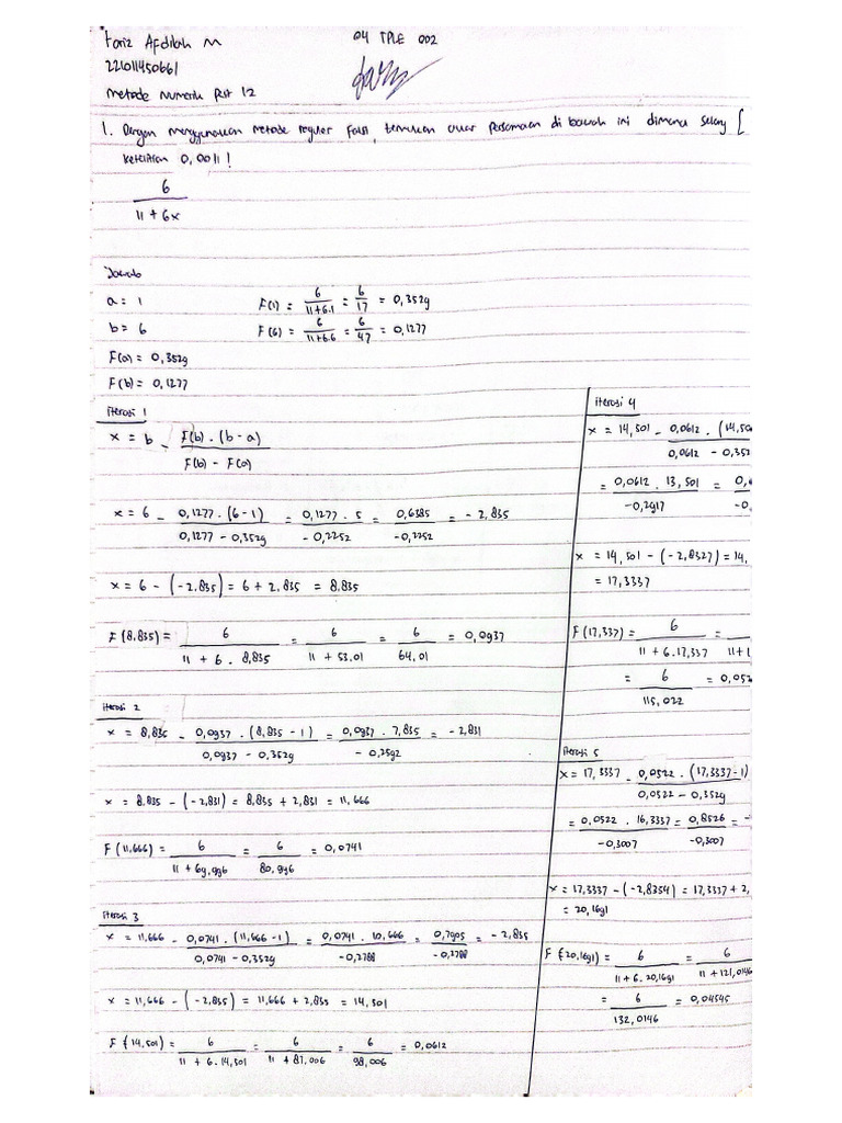 Metode Numerik Pert 12 | PDF