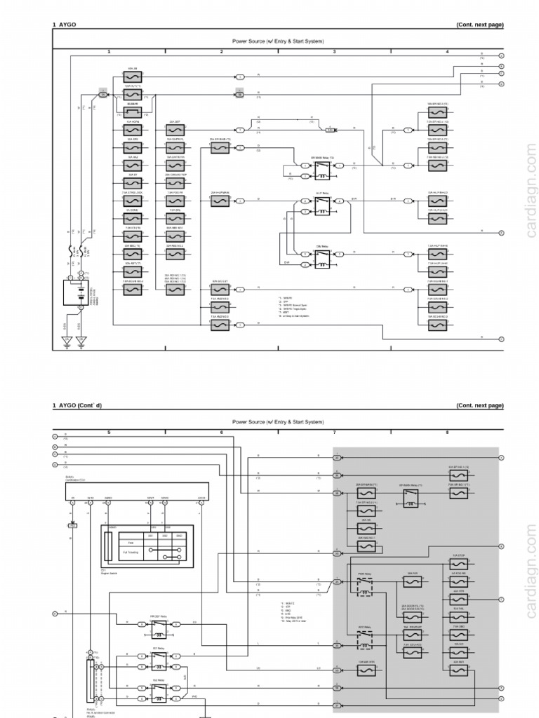 Aygo Ab40 Em3125e Overall-Electrical-Wiring-Diagram | PDF