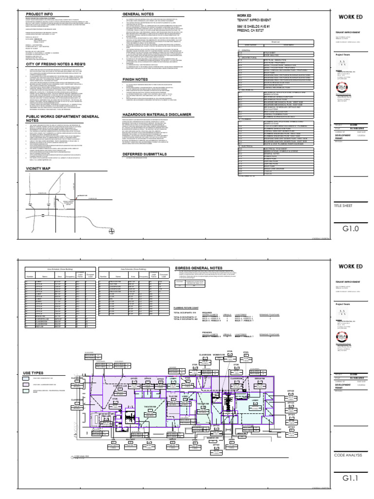 Tenant Improvement for Educational Center | PDF | Architect | Plumbing