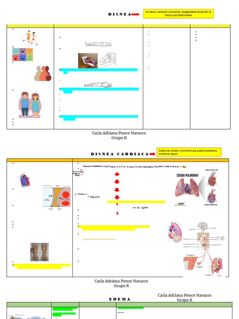 Apuntes Fisiopato 1 (Carla Ponce) | PDF | Edema | Pulmón