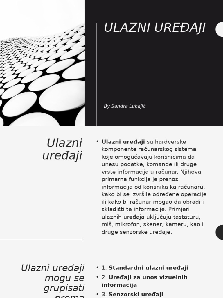 Ulazni Uređaji | PDF