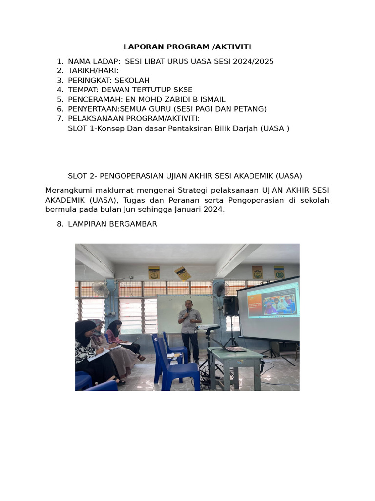 Laporan Program Ladap Sekolah | PDF