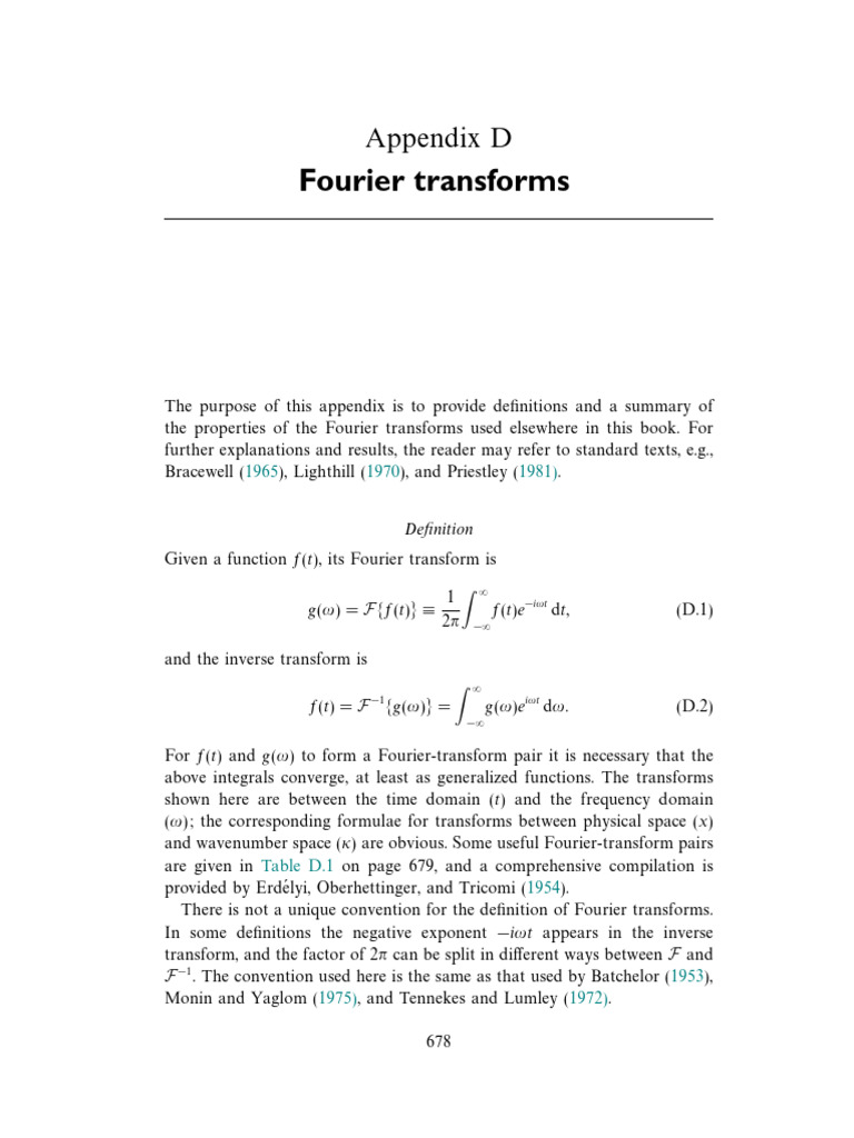 Fourier Transforms For Engineers Pdf Fourier Transform Spectral Density