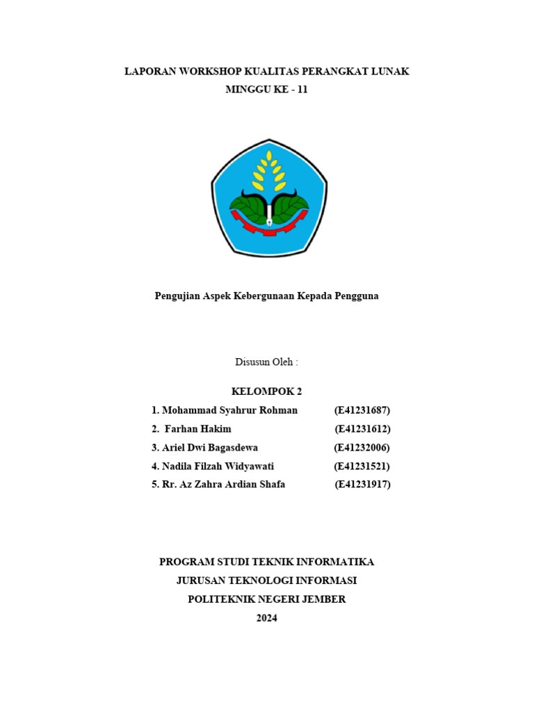 Usability E-Learning Polije | PDF