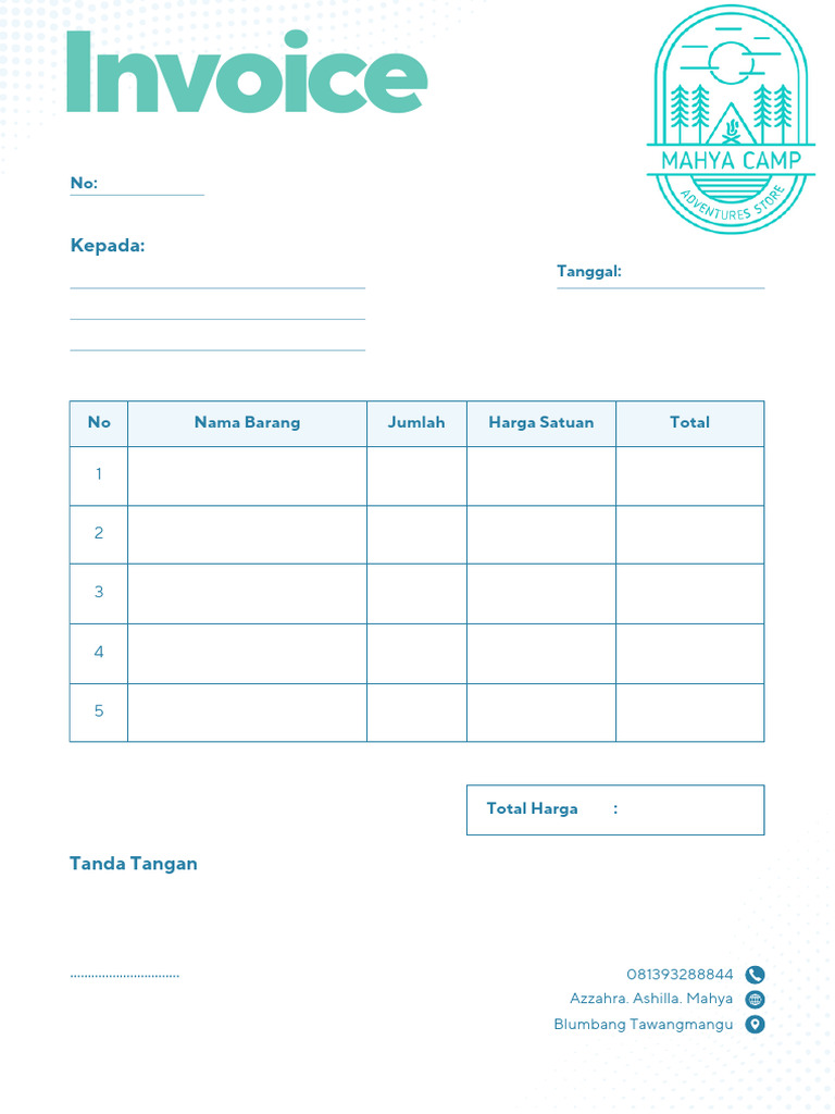 Biru Dan Putih Minimalis Faktur Invoice - 20240923 - 170713 - 0000 | PDF