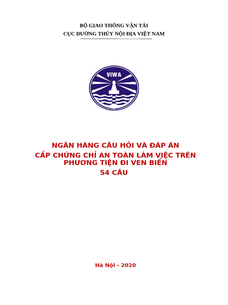 4 13 Ngan Hang Cau Hoi Va Dap An Atvb 54 Cau | PDF
