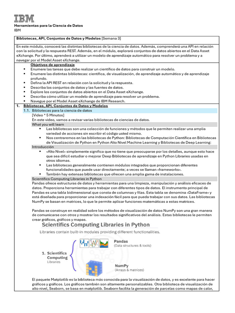 Herramientas Clave en Ciencia de Datos | PDF | Licencia Creative ...