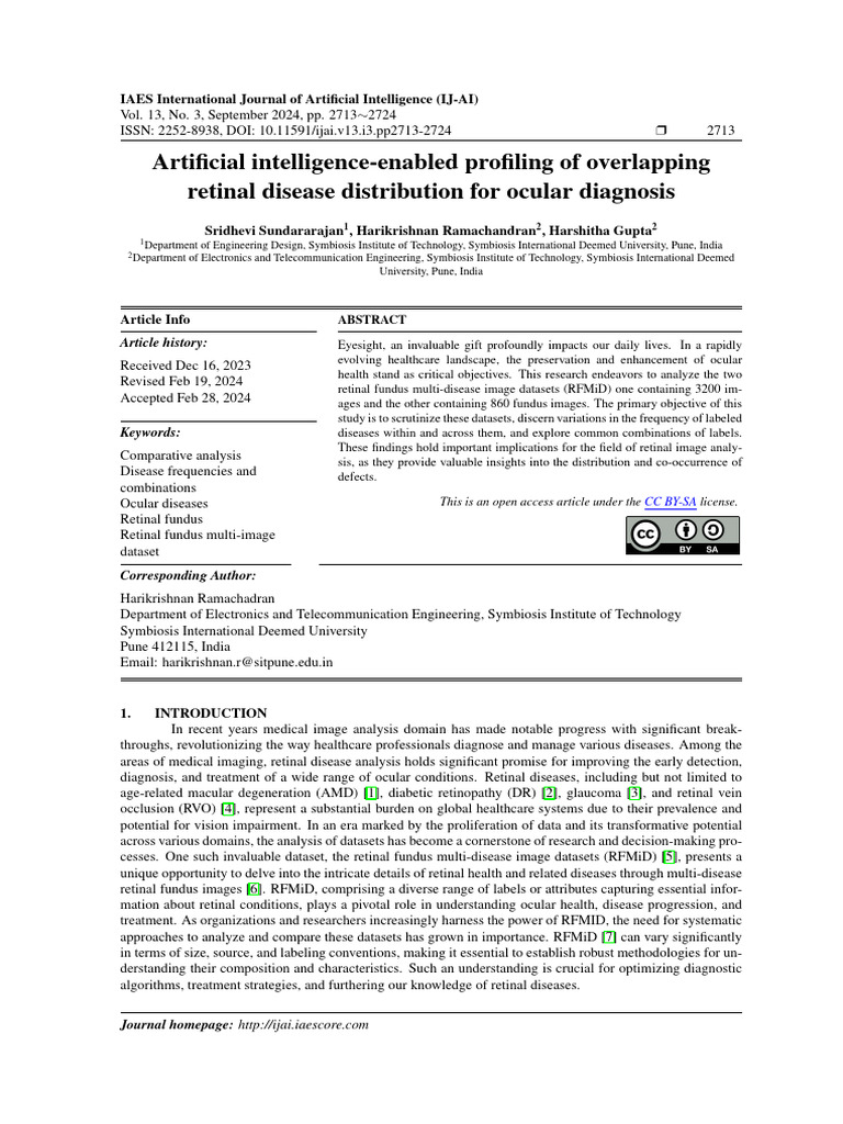 Artificial Intelligence-Enabled Profiling of Overlapping Retinal ... Artificial Intelligence-Enabled Profiling of Overlapping Retinal ...