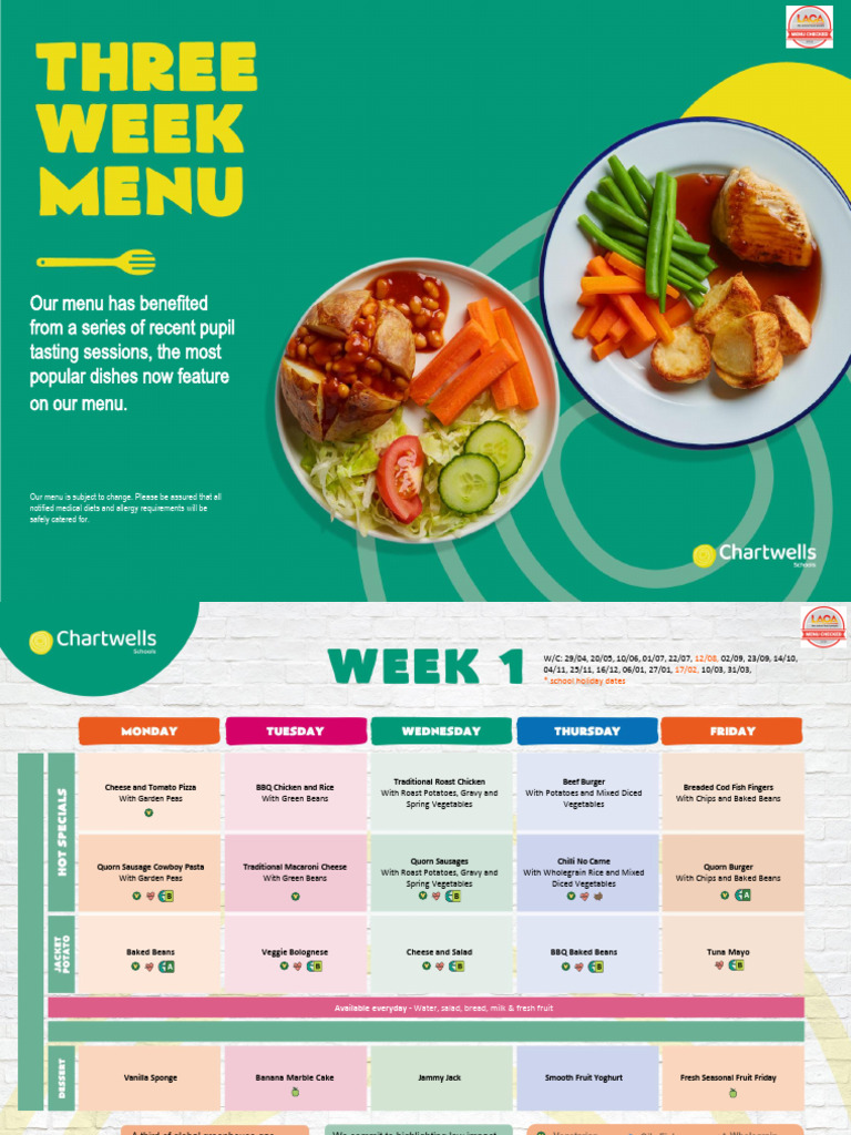 Chartwells - Menu 24.25 - WestSussex Foldable | PDF | Salad | Vegetables