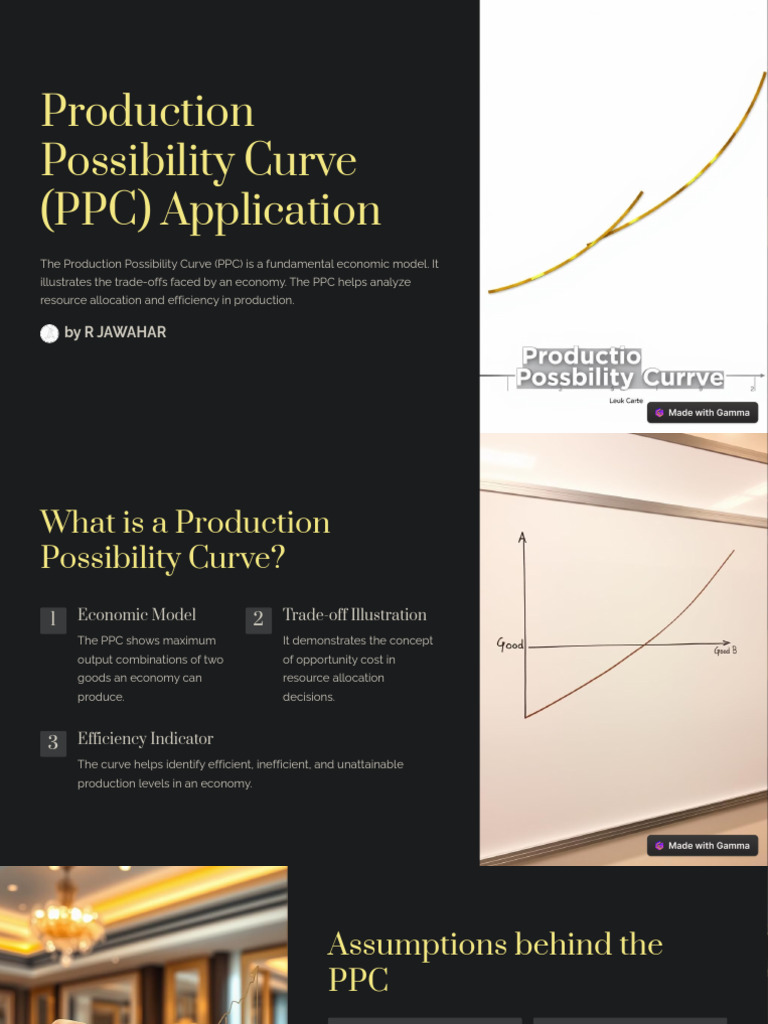 Production Possibility Curve PPC Application | PDF | Economies | Economics