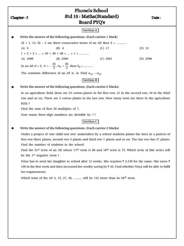 Board PYQ's QS | PDF