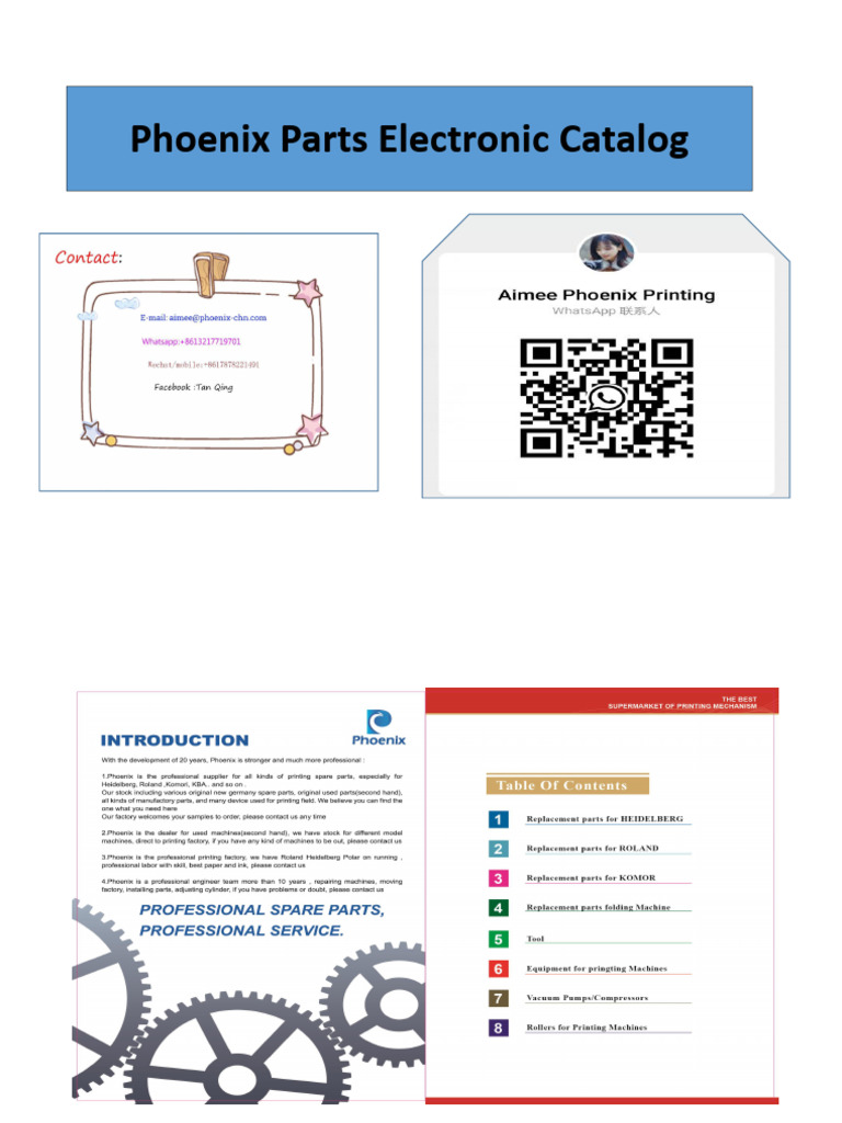 PHOENIX Parts Catalogue 1.0 | PDF