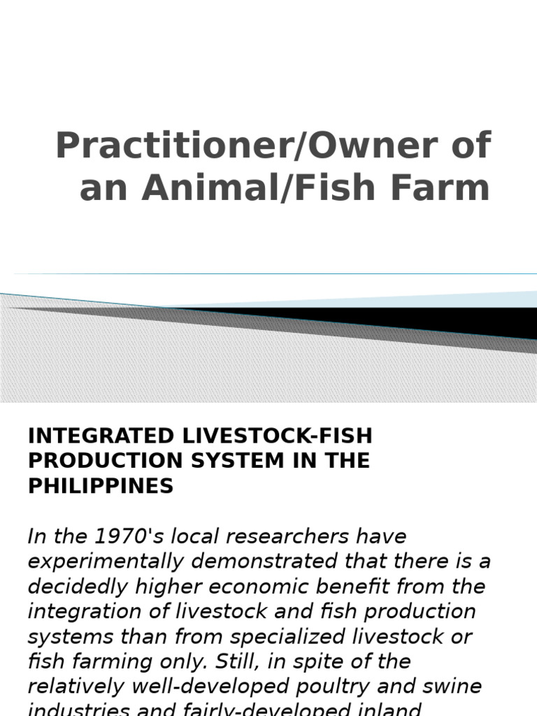 Integrated Livestock-Fish Farming in the Philippines | PDF | Livestock ...