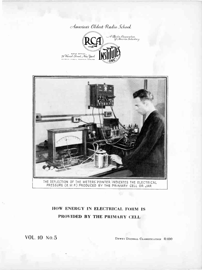 RCA 10 5 Primary Cells | PDF | Vacuum Tube | Watt