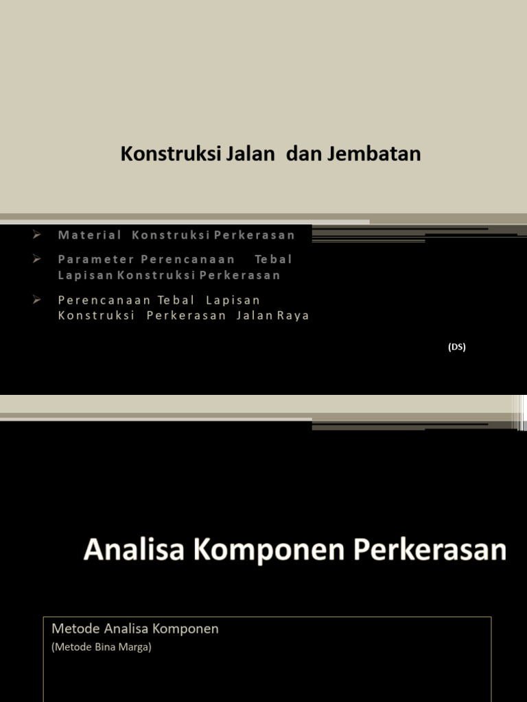 Perencanaan Tebal Lapisan Konstruksi Perkerasan Jalan Raya | PDF