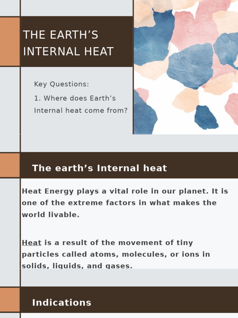 Earth and Life Science Earths Internal Heat | PDF | Earth | Heat Transfer