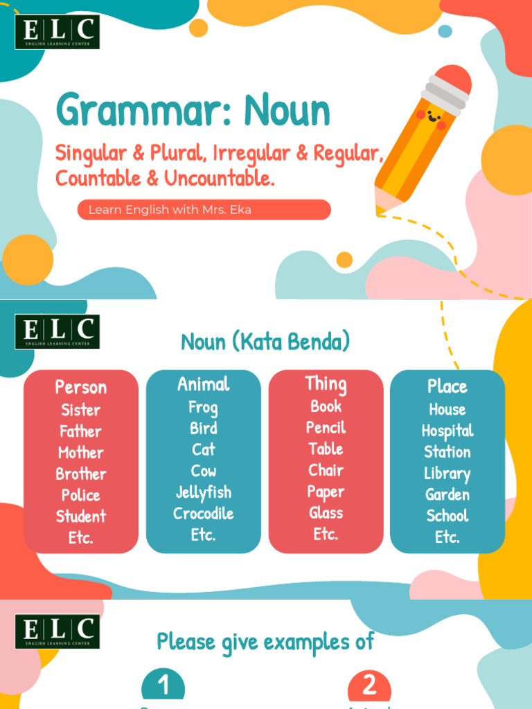 Grammar - Noun (A1 - Starters) | PDF | Plural | Noun
