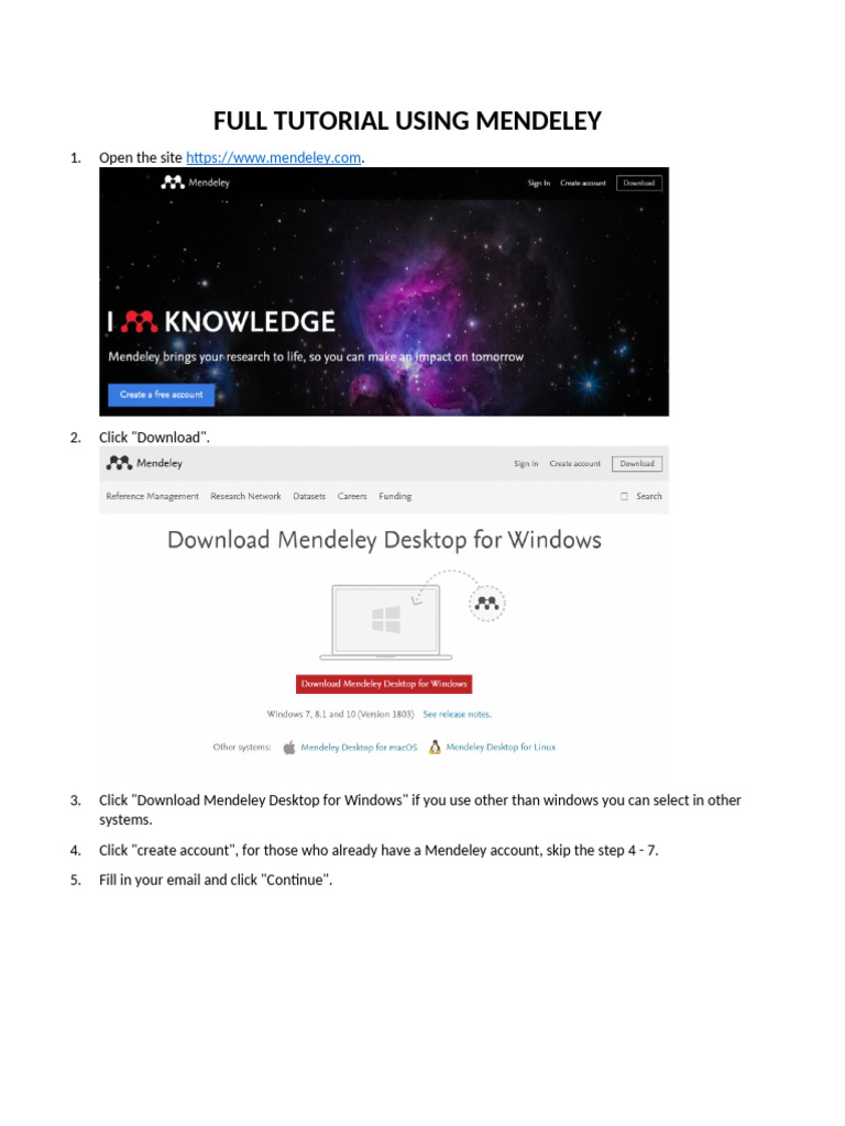 Full Tutorial Using Mendeley | PDF | Microsoft Word | Computing Platforms