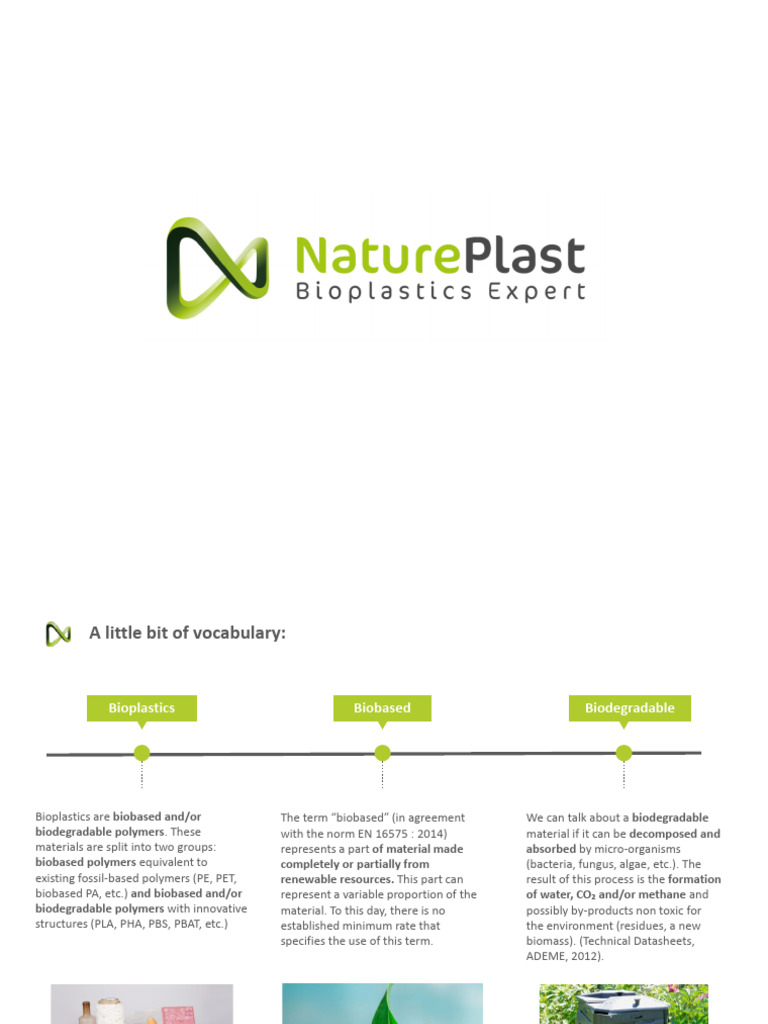 Presentation Natureplast English | PDF | Materials | Organic Polymers