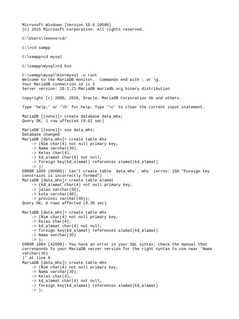 Contoh Mysql 3 | PDF | My Sql | Software