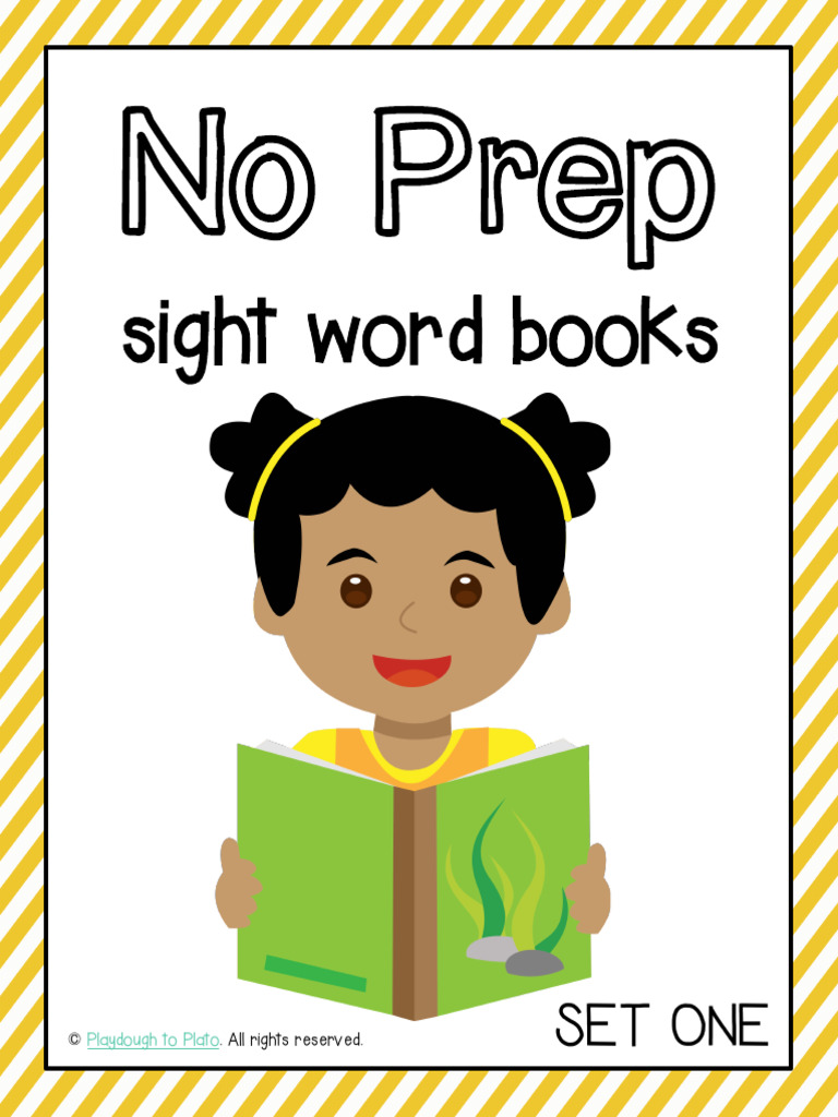 NO PREP Sight Word Books - Set 1 | PDF