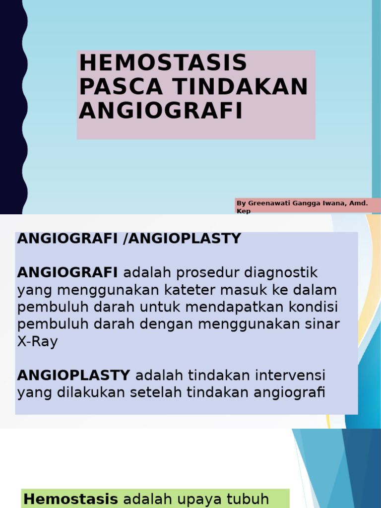 Materi Hemostasis New | PDF | Sains & Matematika