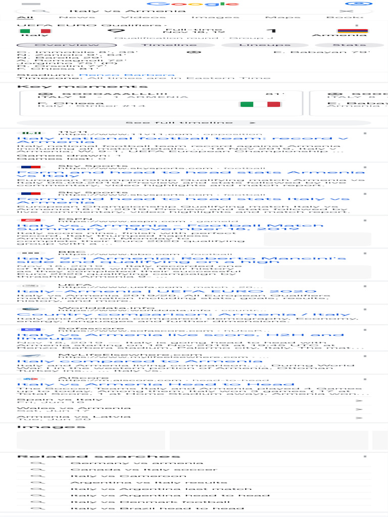 Italy Vs Armenia - Google Search | PDF | Association Football ...
