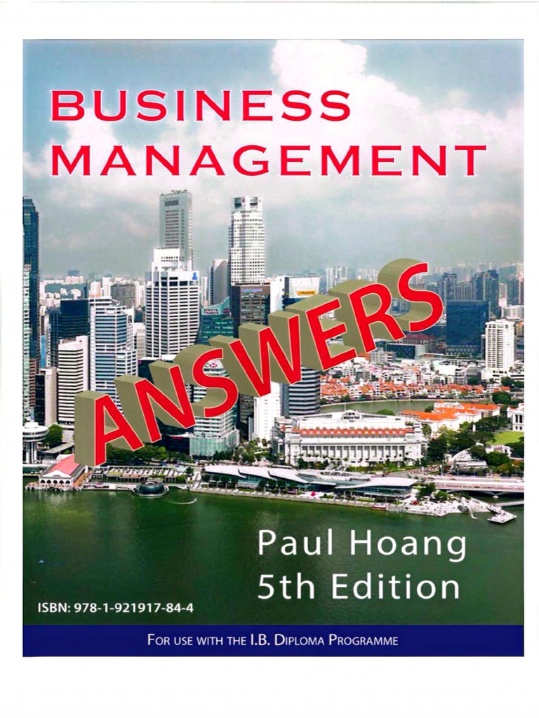 2 Business Management Paul Hoanng ANSWERS 5th Edition | PDF