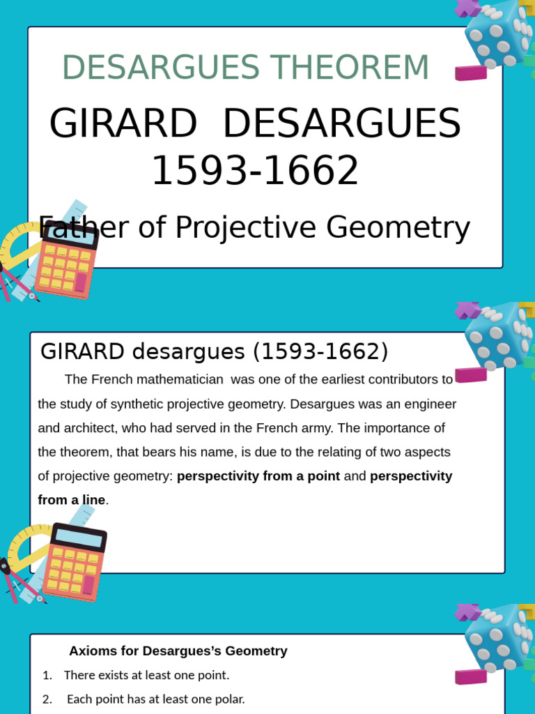 Desargues Report | PDF | Projective Geometry | Elementary Geometry