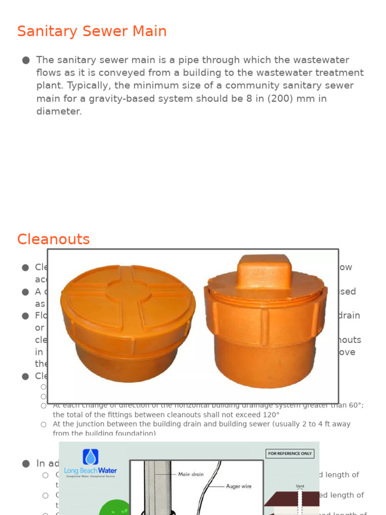 Sanitary Sewer Main Overview | PDF | Sanitary Sewer | Hydraulic Engineering