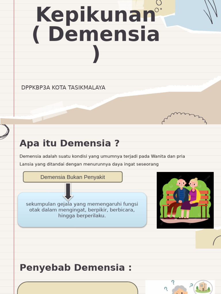 Penurunan Fungsi Kognitif Pada Lansia (Demensia) | PDF | Pengembangan Diri