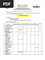 Grade 4 PEPT Sample Test with Answers | PDF | English Language