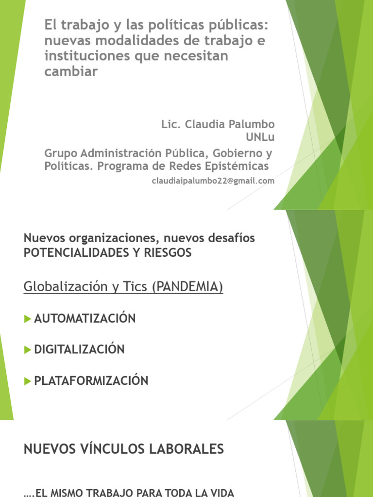 Nuevas Modalidades de Trabajo y Relaciones Laborales | PDF