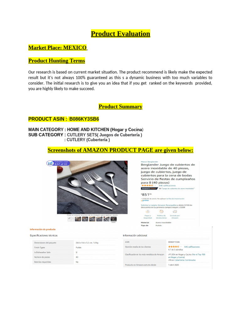 Product 2 Reportjhk | PDF