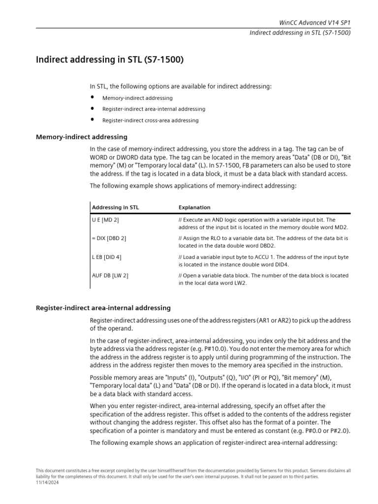 STL Indirect Addressing Guide | PDF | Central Processing Unit | Computer Data