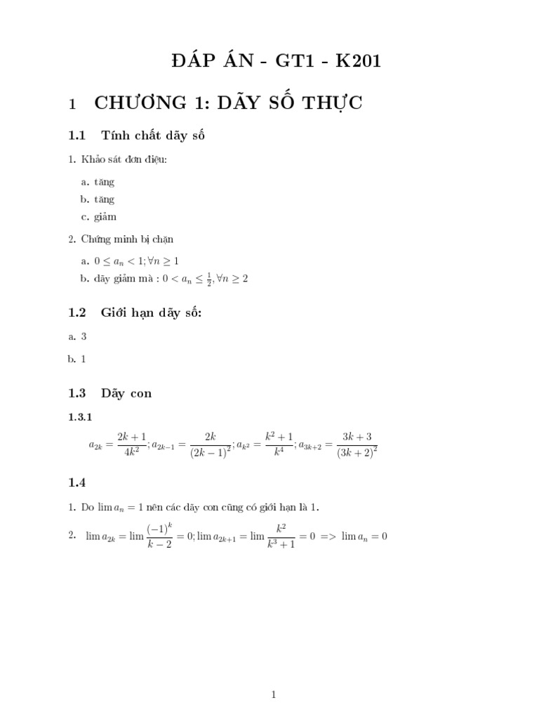 Dap An Bai Tap CB Gt1 | PDF