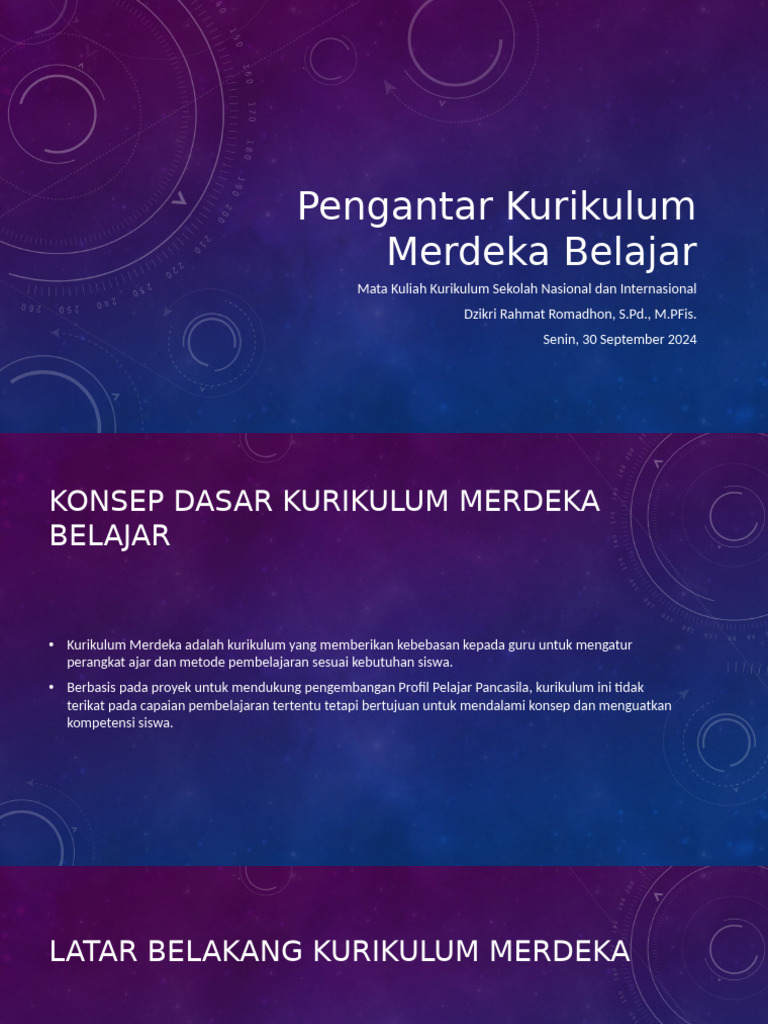 Pengantar Kurikulum Merdeka Belajar 2024 | PDF