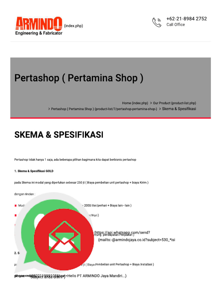 Skema & Spesifikasi - Pertashop (Perta... Oil, Gas, Water and Coolant ...