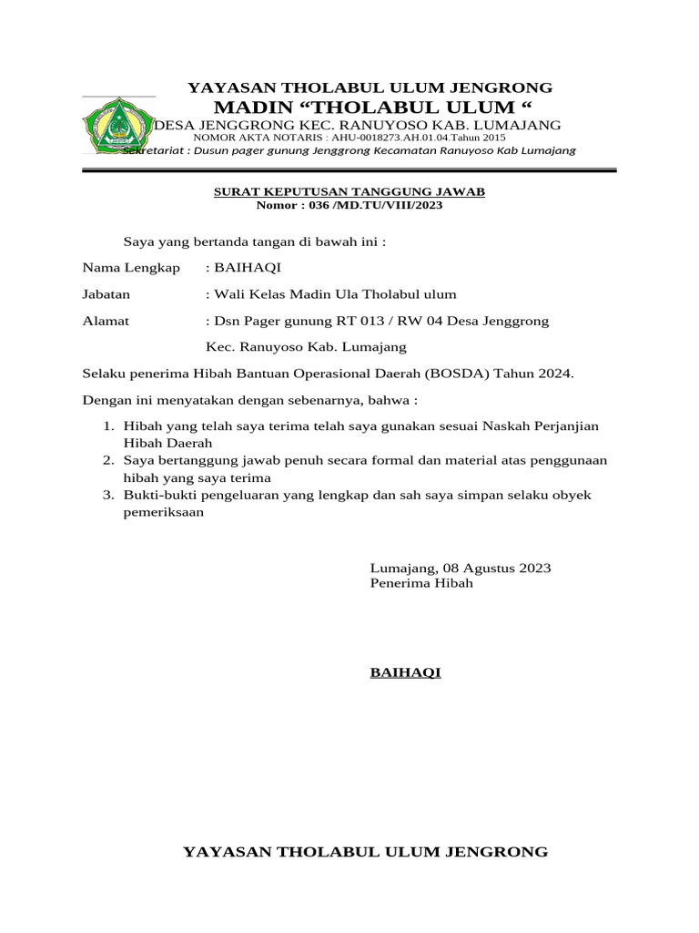 SP Guru Penerima Hibah | PDF