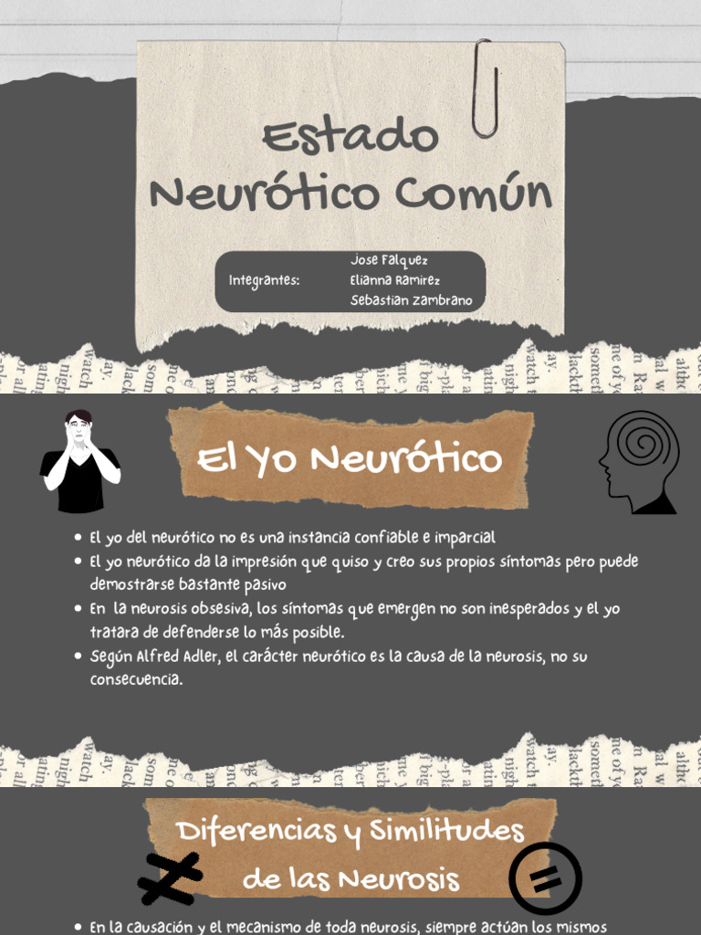Estado Neurotico Comun | PDF | Neurosis | Medicina CLINICA