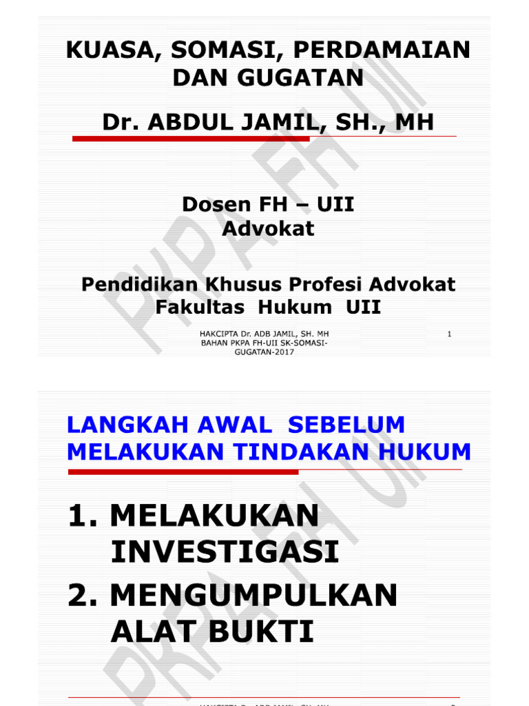 Kuasa-Gugatan-Pak Jamil PDF Fix | PDF