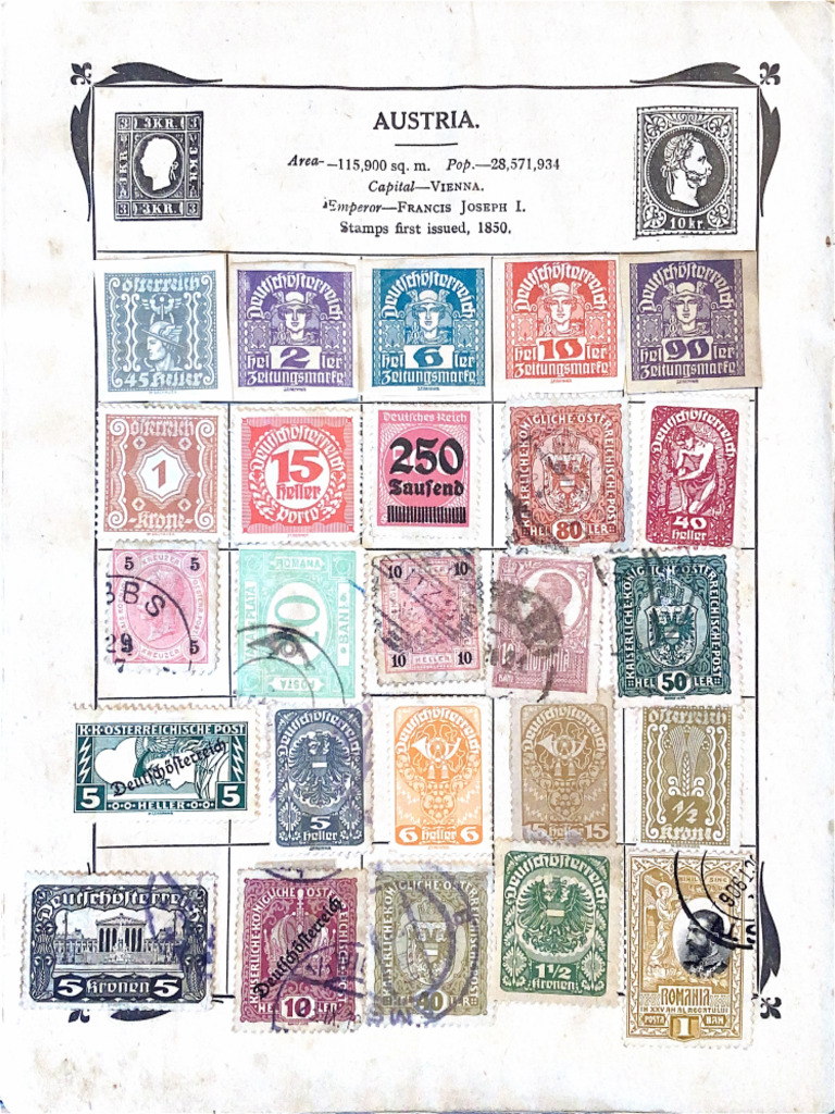 Stamp Album p14-15 Austria | PDF